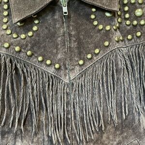 Scully | Jackets & Coats | Scully Leather Fringe Jacket With Studs Size ...